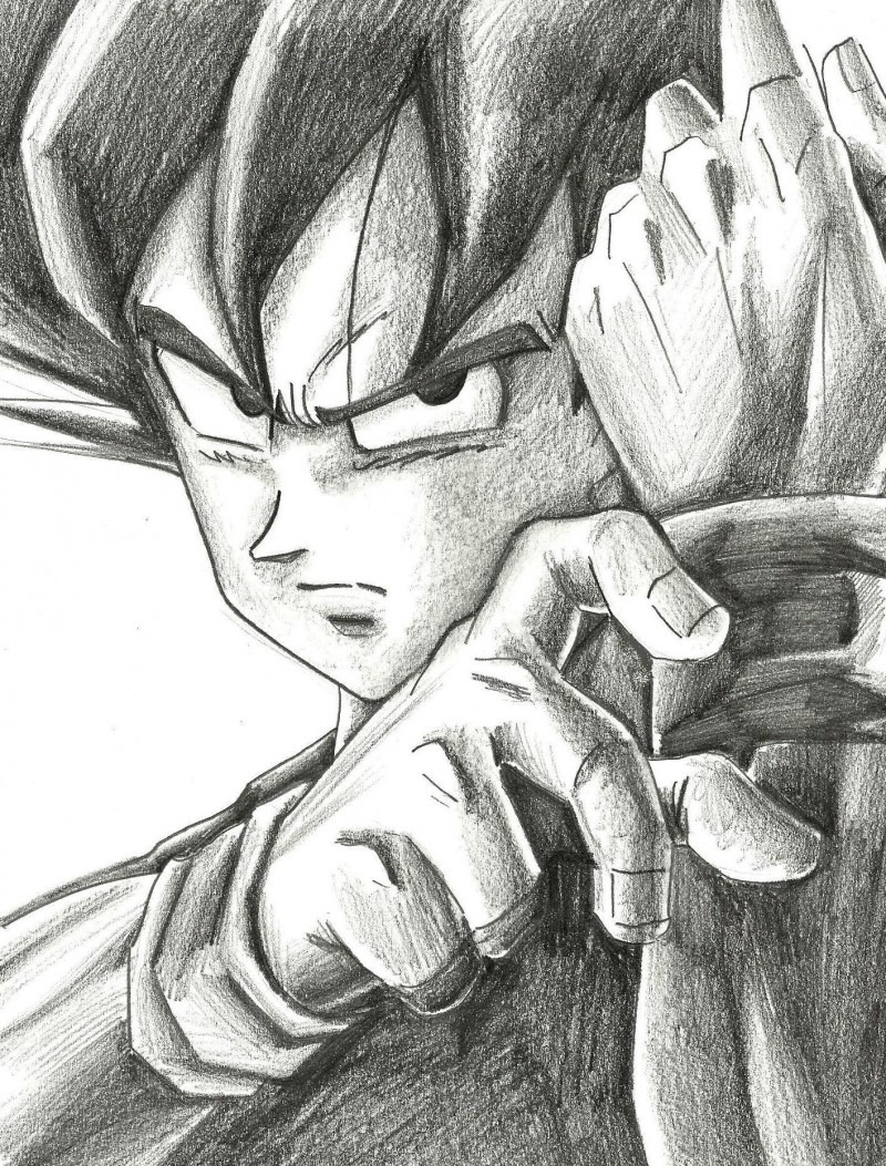 Dibujos a Lápiz de Goku - Dibujos a Lápiz