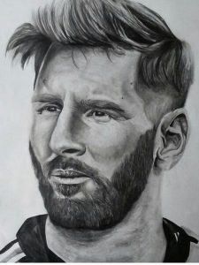 Dibujos a Lápiz de Messi - Dibujos a Lápiz