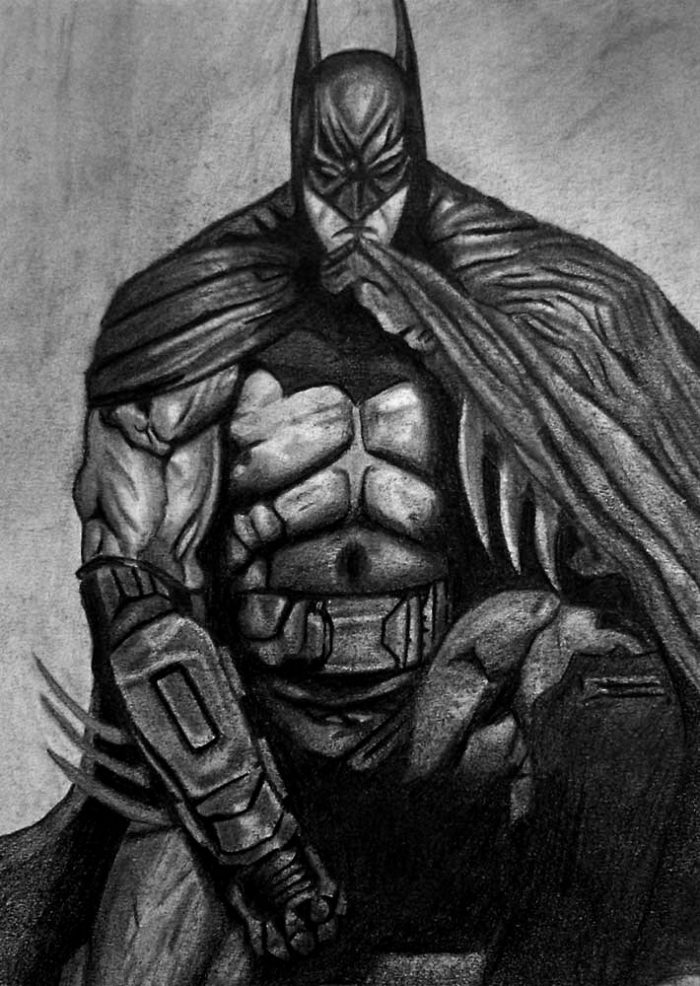 Dibujos de Batman a Lápiz | El Caballero de la Noche | Bruce Wayne