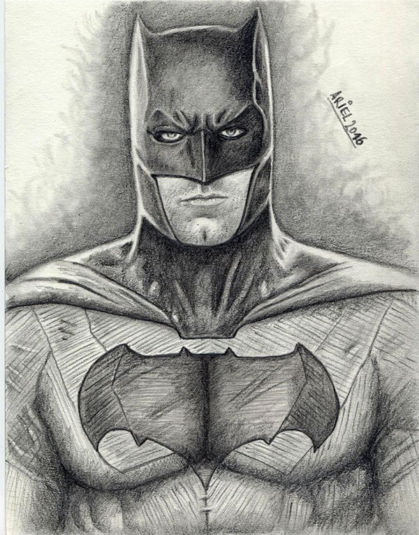 Dibujos de Batman a Lápiz | El Caballero de la Noche | Bruce Wayne