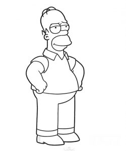 Dibujos de Homero Simpson | Los 10 Mejores a Lápiz