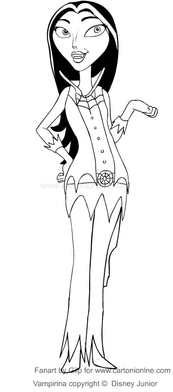 Dibujos de Vampirina a Lápiz | Los mejores para Imprimir