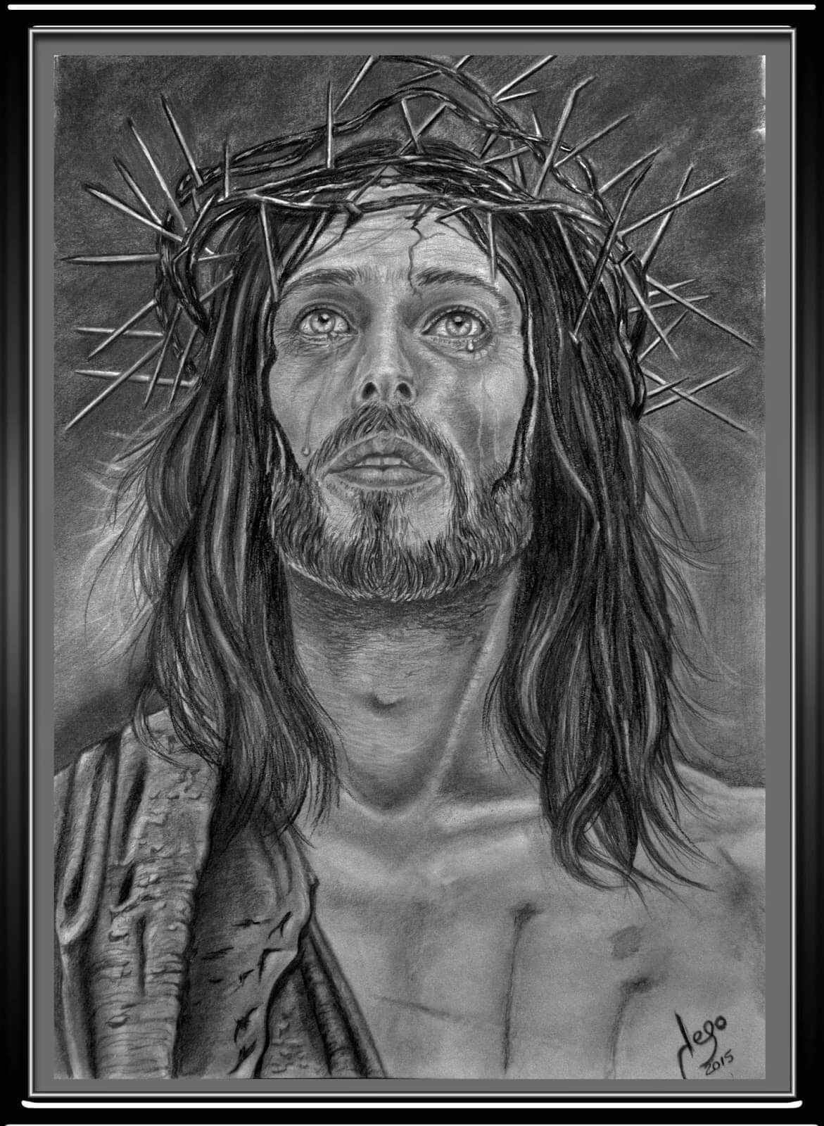 Dibujos de Jesús de Nazareth a Lápiz | Cristianos | Católicos