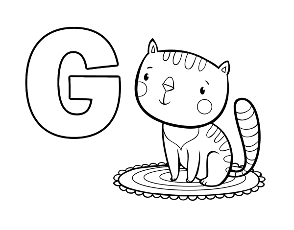 Dibujos con G a Lápiz | Ideal para Aprender con los Peques