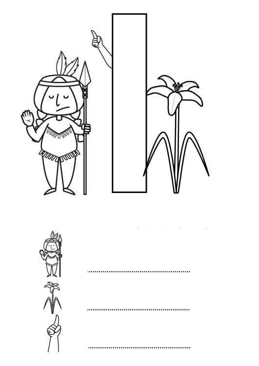 Dibujos con letra I para Imprimir & Compartir Con los peques