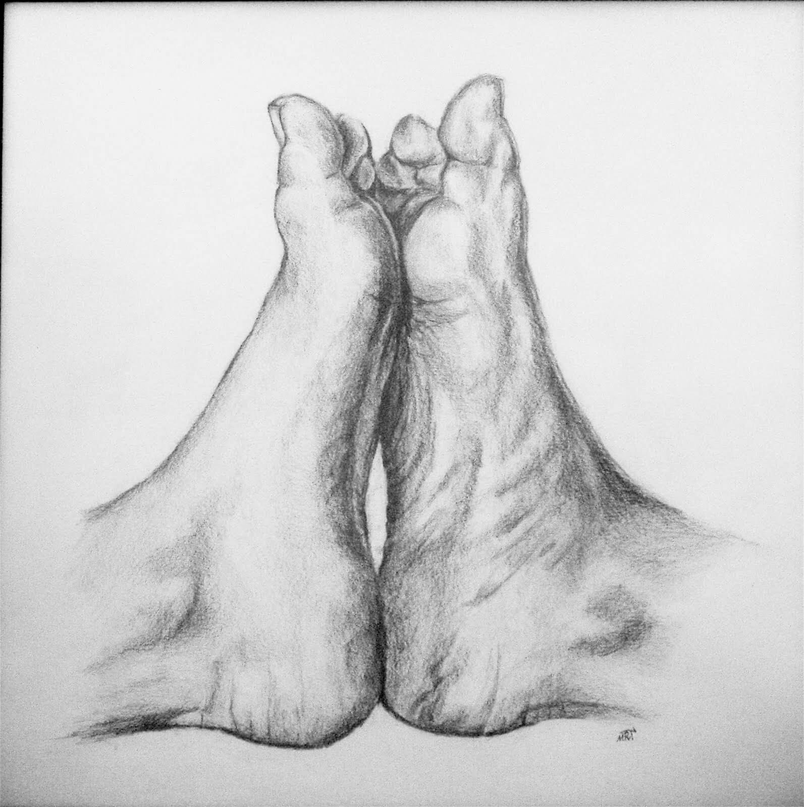 Dibujos de Pies a Lápiz | Aprende a dibujar un Pie