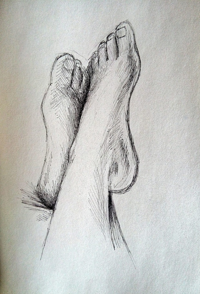 Dibujos de Pies a Lápiz | Aprende a dibujar un Pie