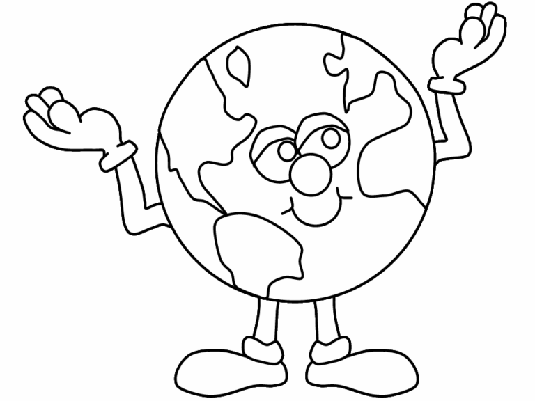 Dibujos De La Tierra A Lápiz Para Imprimir Aprender And Más