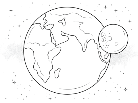 Dibujos De La Tierra A Lápiz Para Imprimir Aprender And Más