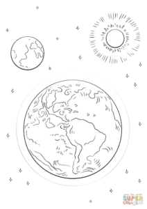 Dibujos De La Tierra A Lápiz Para Imprimir Aprender And Más