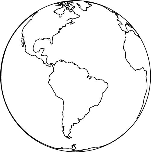 Dibujos De La Tierra A Lápiz Para Imprimir Aprender And Más