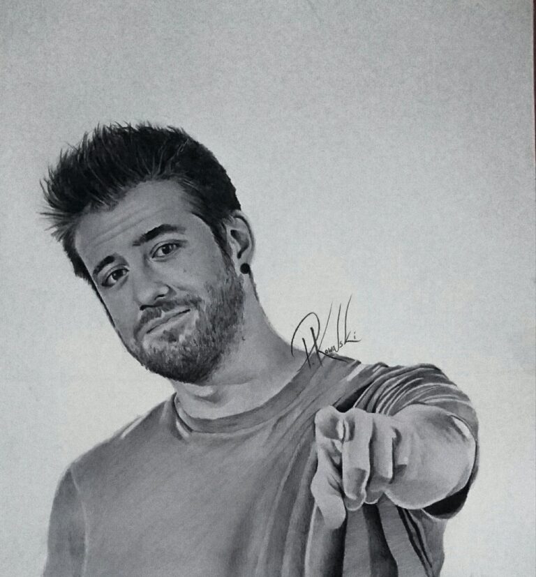 Dibujos de AuronPlay a Lápiz | Realistas | Para Imprimir