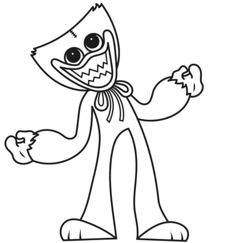Dibujos de Huggy Wuggy a Lápiz | Para Imprimir y Colorear
